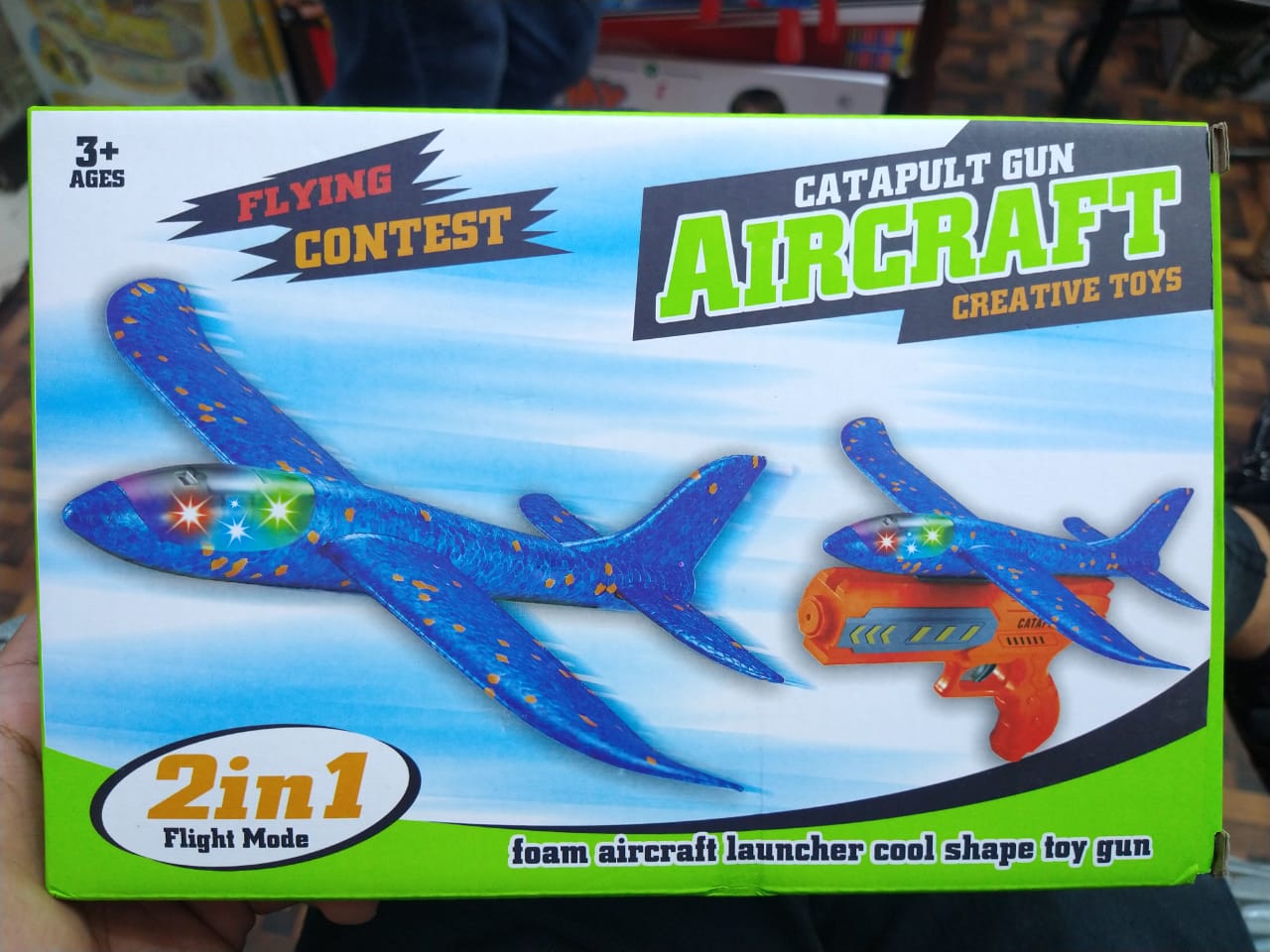 Aircraft Launcher Toy Gun with LED Light - Homeflix.pk